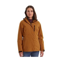 Killtec Outdoorjacke »KOW 140 WMN JCKT« Wasserdichte Damenjacke, atmungsaktiv, abnehmbare Kapuze curry 46 46 Damen Funktionsjacke mit...