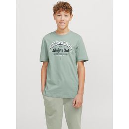 Jack & Jones JACK & JONES JUNIOR Rundhalsshirt »JJELOGO TEE SS O-NECK 2 COL S NOOS JNR« Iceberg Green 176 176 T-Shirt von Jack & Jones Junior