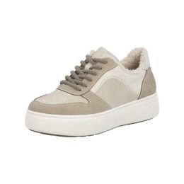 Rieker Plateausneaker »Sneaker Lederimitat« Beige 41 41 Verschluss: Schnürung