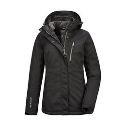 Killtec Outdoorjacke »Nira« Wasser- und winddichte Jacke, atmungsaktiv, abnehmbare Kapuze schwarz 44 44 abzippbare, weitenregulierbare Kapuze