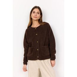 soyaconcept Cardigan »SC-ONYX 2« HOT FUDGE XXL XXL SC-Onyx 2 ist eine kuschelige Strickjacke aus pflegeleichtem Polyester