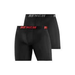 Bench. Funktionsboxer »Boxershorts für Herren« Packung, 2 Stk. tlg., Unterhosen in sportiver Optik aus Microfaser mit längerem Bein schwarz S S...