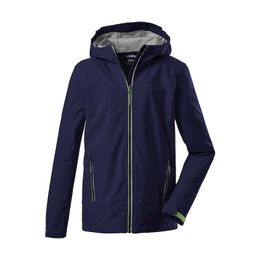 Killtec Softshelljacke »Adjero Jr« Wasserabweisende Softshelljacke mit Kapuze und verstellbaren Bündchen navy 152 152 Jungen Softshelljacke mit Kapuze