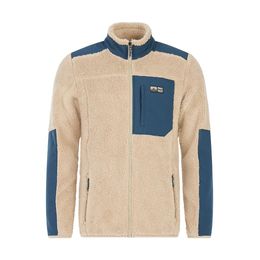 Protest Funktionsfleecejacke 'Bleaker' Herren Gr&ouml;&szlig;e XXL beige / petrol