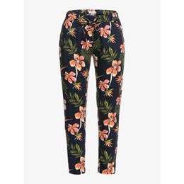 Roxy Stoffhose »Bimini Printed« Mood Indigo Tropical Depht XL XL Stoff: Leichtes, bedrucktes, flaches...