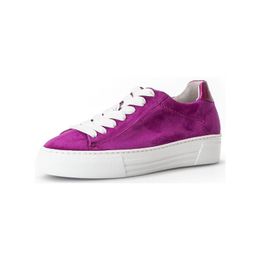 Gabor COMFORT Sneaker »Sneaker Veloursleder« Violett/Pink 38 38 Verschluss: Schnürung
