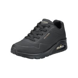 Skechers Sneaker »Sneaker Lederimitat« Schwarz/Schwarz 38,5 38,5 Verschluss: Schnürung