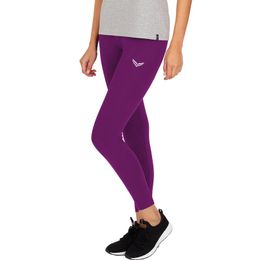 TRIGEMA Leggings »Leggings aus Polyester/Elastan« brombeer M - US-Größen US-Größen M Elastische Microfaser aus TREVIRA BIOACTIVE