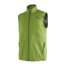 Maier Sports Softshellweste »Brims Vest M« atmungsaktive Herren Weste, wasserabweisende Outdoorweste grasgrün 56 56 Sehr leichtes Softshell für...