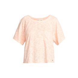 Roxy Shirttop »Time For Sun« Peach Parfait S S Stoff: Flammgarn-Jersey-Mischgewebe aus...