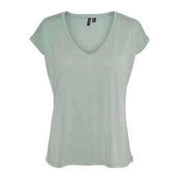 Véro Moda VERO MODA V-Shirt »VMFILLI SS V-NECK TEE GA NOOS« Gray Mist L L Kurzarm-Design, optimal für warme Tage oder als Layering-Basis in kühleren Monaten
