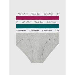 Calvin Klein Underwear Hipster »HIP BRIEF 3PK« Packung, 3er-Pack, 3 Stk. tlg., mit Logo-Elastikbund MXE GRY HTR, CHESAPK BAY, JWL W/ WH WBS, SNOS...