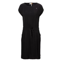 Ragwear Shirtkleid »MASCARPONE« Eingrifftaschen Sommerkleid BLACK L (40) - N-Gr N-Gr L (40) Vegan, von PETA verifiziertes Sommerkleid MASCARPONE...