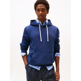 Tommy Hilfiger Hoodie »ESS SEASONAL FLEECE HOODY mit Kapuze und Kängurutasche« unifarben, casual, regular fit, Baumwollmix, Kapuze Heathered Blue L...