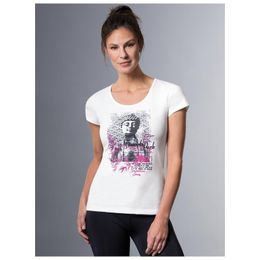 TRIGEMA T-Shirt »T-Shirt Slim Fit mit Buddha-Print« 1 Stk. tlg. weiss XL XL DELUXE-Single-Jersey