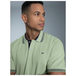 TRIGEMA Poloshirt »Poloshirt mit kontrastfarbigen Akzenten« 1 Stk. tlg. green tea XL XL DELUXE-Piqué-Qualität