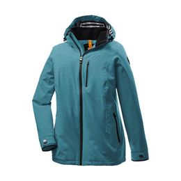 STOY Outdoorjacke &raquo;Thiant WMN JCKT A&laquo; Damenjacke: wind- u wasserdicht aquablau 48 48 abzippbare, weiten- und l&auml;ngenregulierbare Kapuze
