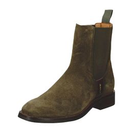 Gant Ankleboots »Stiefelette Leder/Textil« Dunkelgrün 38 38 Verschluss: Schlupfschuh