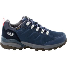 Jack Wolfskin Hikingschuh &raquo;REFUGIO TEXAPORE LOW W&laquo; darkblue-grey UK7-EU405 UK7-EU405 Wanderschuh f&uuml;r leichte Tagestouren