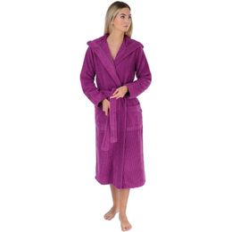 WEWO-Fashion WEWO FASHION Damenbademantel »4002« 1 Stk. tlg., fluffig weich violet XXL Länge: 120 cm extra weich und flauschig