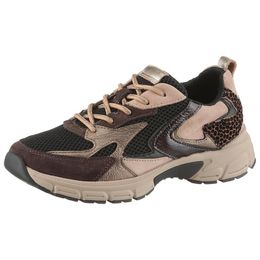 Gabor Keilsneaker »FLORENZ«, Plateau, Schnürschuh, Halbschuh in komfortabler G-Weite (=weit) schwarz-sand-braun 40 40 Sportiver Schnürer mit...