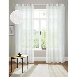 Andas Gardine &raquo;Tursik&laquo; &Ouml;sen 1 Stk. tlg. Blickdicht, Leinenlook, Polyester wei&szlig; Obermaterial: 100% Polyester 145 cm