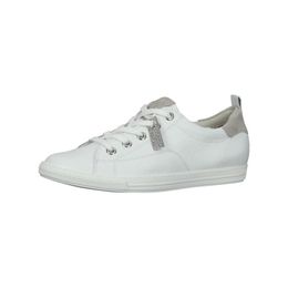 Paul Green Sneaker &raquo;Sneaker Glattleder&laquo; Wei&szlig;/Grau 36 36 Verschluss: Schn&uuml;rung