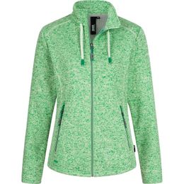 DEPROC Active Strickfleecejacke »LUVERNE WOMEN« Kontrastreissverschluss hellgrün 46 (L) 46 (L) Modische Strickfleecejacke mit Stehkragen