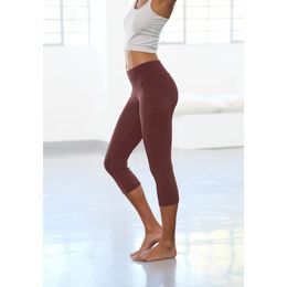 Vivance Caprileggings mit 2 Handytaschen rot braun 32/34 - N-Gr N-Gr 32/34 Perfekte Baumwoll- Caprileggings