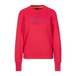 BOSS Orange Sweatshirt &raquo;C_Elaboss_6&laquo;, mit Rundhalsausschnitt dunkelpink L L Sweater von BOSS Orange Womenswear