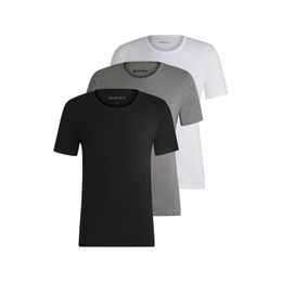 BOSS T-Shirt »Rundhals ONE« Packung, 3er-Pack, 3 Stk. tlg. mit dezentem Logo-Print assorted_pre-pack, grau-meliert, schwarz999 XXL (56) XXL (56)...