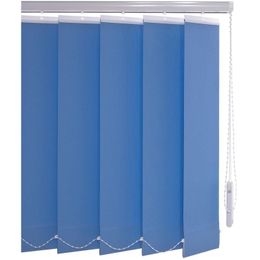 Liedeco Lamellenvorhang &raquo;Vertikalanlage 89 mm&laquo; mit Bohren blau 180 cm