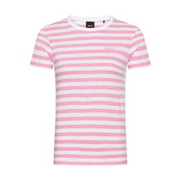 BOSS Orange T-Shirt »C_Esla_Striped« Premium Damenmode, im gestreiften Design Open Purple 554 M (38) M (38) Shirt von BOSS Orange Womenswear