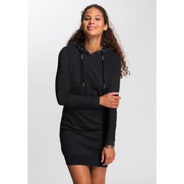 Ragwear Sweatkleid »BESS O« Kängurutasche Hoodie mit Tunnelzug-Kapuze black 1010 M (38) - N-Gr N-Gr M (38) Vegan, von PETA verifiziertes Sweatkleid...