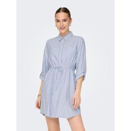 Only Hemdblusenkleid »ONLSARAH LS SHIRT DRESS WVN« Brusttaschen Sommerkleid Bright White Stripes:CASHMERE BLUE M (38) - N-Gr N-Gr M (38) Regular...