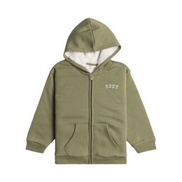 Roxy Kapuzensweatjacke &raquo;Different Pulses&laquo; Oil Green 12(148-156cm) 12(148-156cm) Stoff: Geb&uuml;rsteter Stoff aus...
