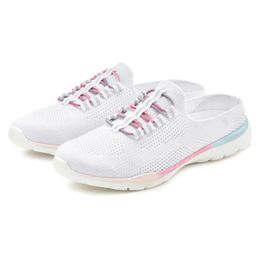 active by Lascana LASCANA ACTIVE Sneaker zum Reinschlüpfen, ultraleicht, Sabot, Clog, Freizeitschuh VEGAN weiß/multi 40 40 Textilschuhe, Stoffschuhe - besonders...