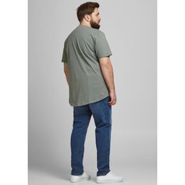 Jack & Jones PlusSize Jack & Jones Plussize Damen Jack & Jones PlusSize T-Shirt &raquo;NOA TEE&laquo; mit abgerundetem Saum, bis Gr&ouml;&szlig;e 6XL grau 4XL