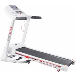 Motive Fitness by U.N.O. Laufband »Speed Master 1.8 (mit/ohne Unterlegmatte)« bis max. 18 km/h, klappbar weiß/silberfarben