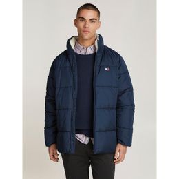 Tommy Jeans Steppjacke »TJM POLY PUFFER EXT« ohne Kapuze Winterjacke mit Stehkragen, gefüttertes Teddy, Innentaschen Dark Night Navy M M Wärmende...