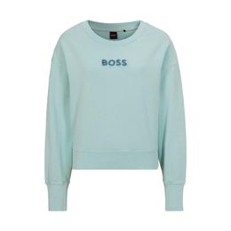 BOSS Orange Sweatshirt &raquo;C_Elay_stonebadge&laquo;, mit BOSS Logo Turquoise/Aqua 442 L (40) L (40) Sweater von BOSS Orange Womenswear