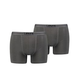 Levi's LEVI'S Boxershorts »LEVIS MEN TENCEL BOXER BRIEF 2P« Packung, 2er Pack, 2 Stk. tlg., mit breitem Logobund dark shadow M M Herrenunterhose von Levi's