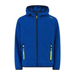 CMP Strickfleecejacke 1 Stk. tlg. mit Kapuze Wärmend & Atmungsaktiv & Schnell trocknend & für Kinder royal blue-b 128 128 Strickfleecejacke mit...