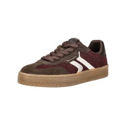 Tamaris Sneaker »Sneaker Leder« Merlot 39 39 Verschluss: Schnürung