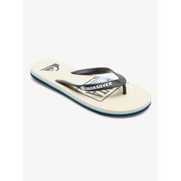 Quiksilver Sandale »Molokai Art« Black/White/Blue 6(39) 6(39) Flexibles, synthetisches, an 3 Punkten...