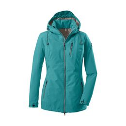 G.I.G.A. by Killtec G.I.G.A. DX BY KILLTEC Softshelljacke &raquo;Solena&laquo; Wasserabweisend, 2-Wege-Rei&szlig;verschluss, abnehmbare Kapuze t&uuml;rkis 42 42 Damen Softshelljacke mit...