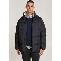 Tommy Jeans Steppjacke »TJM POLY PUFFER EXT« ohne Kapuze Winterjacke mit Stehkragen, gefüttertes Teddy, Innentaschen Black XL XL Wärmende...