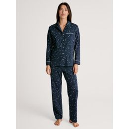 Calida Pyjama »Sweet Dreams« 2 Stk. tlg., Reverskragen, Knopfleiste, Pure Cotton, Interlock-Qualität, weich peacoat blue XS (36/38) XS (36/38)...