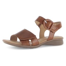 Gabor Keilsandalette »FLORENZ«, Keilabsatz, Sommerschuh, Riemchensandale in Schuhweite G (=weit) camelfarben 43 43 Keilsandalette mit...