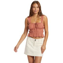 Roxy Crop-Top &raquo;Sunset misty&laquo; Cedar Wood M M Material: Nachhaltiger, flacher Viskose-Stoff